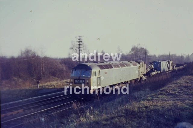 CLASS 47 DIESEL 1536 Ranskill 20 Dec 1970 Original 35mm Railway Slide ...