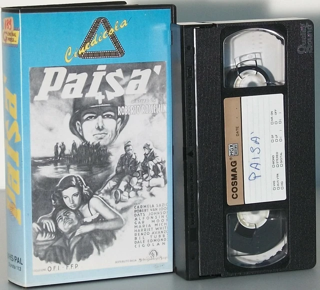 PAISA' VHS FILM Roberto Rossellini £7.53 - PicClick UK