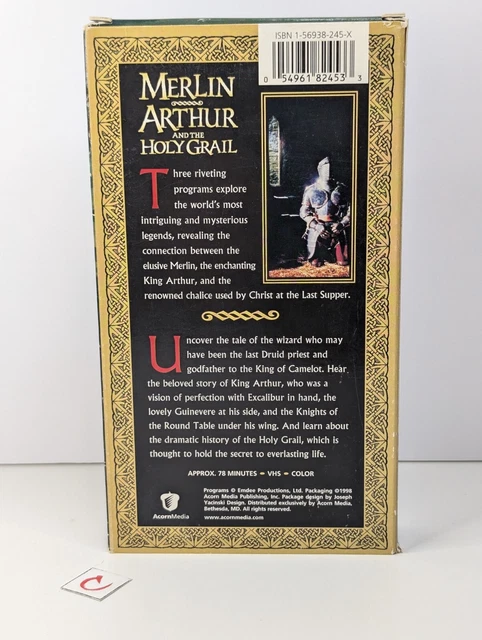 MERLIN ARTHUR AND The Holy Grail (VHS) Rare Documentary HTF $19.99 ...