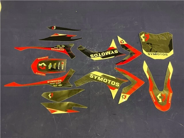 PIT BIKE GRAPHICS Sticker Kit For Symoto SYC Model Bikes, Mini CRF110 ...