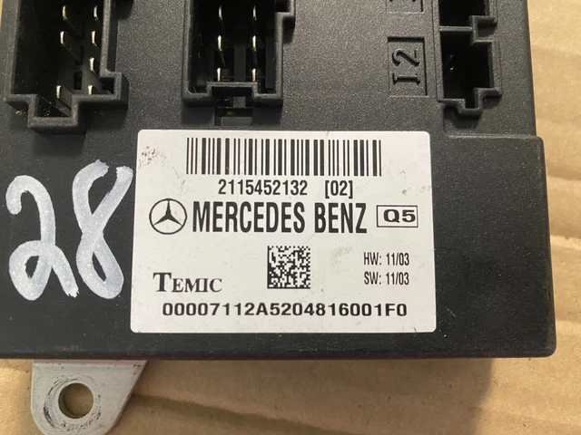 MERCEDES BENZ W211 Classe E Appareil de Commande Sam Module Détection ...