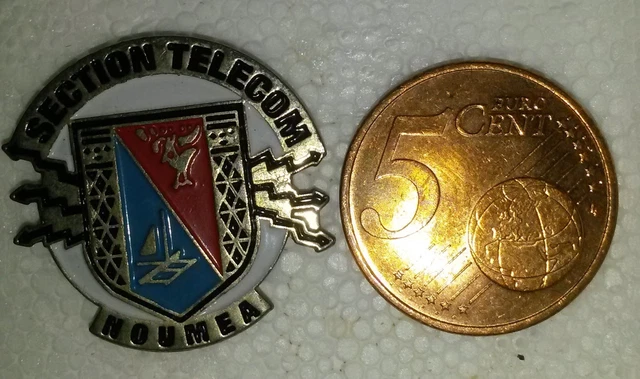 PIN'S MILITAIRE SECTION Telecom Noumea Nouvelle Caledonie Rare Port ...