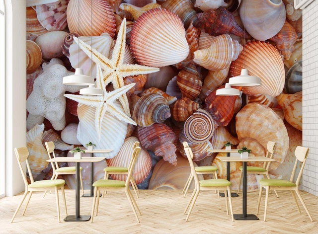 3D CONCH SHELL A6206 Wallpaper Wall Murals Removable Self-adhesive Amy ...
