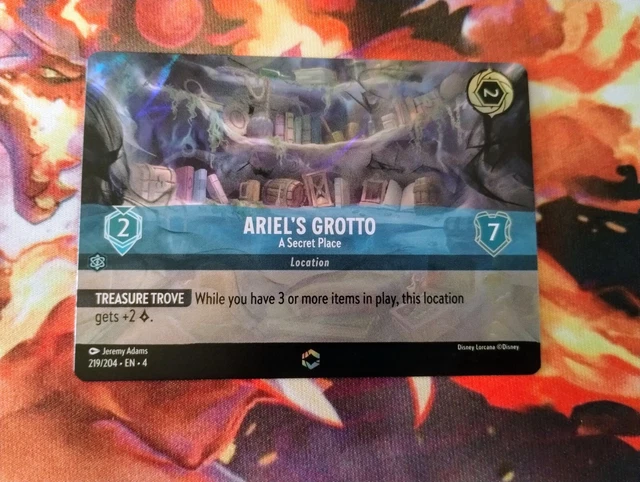 DISNEY LORCANA EN-4 Ursula's Return ARIEL'S GROTTO Enchanted 219/204 ...