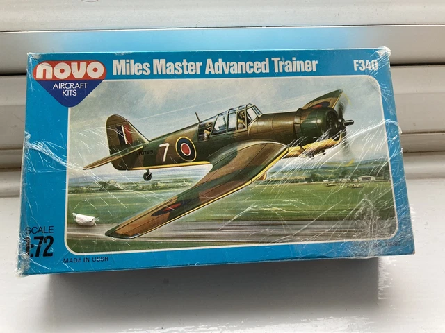 VINTAGE NOVO MILES Master Advanced Trainer F340 1:72 Scale £6.95 ...