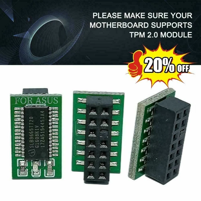 TPM 2.0 ENCRYPTION Security Module Remote Card Windows 11 Upgrade Mod ...