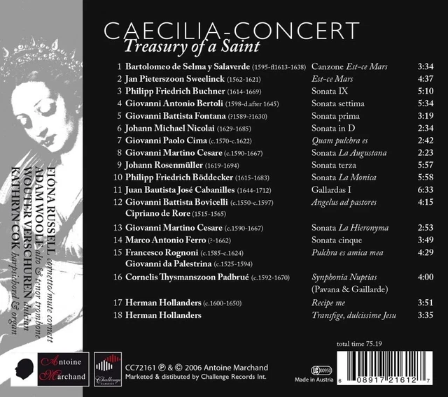 CAECILIA-CONCERT TREASURY OF a Saint (Caecilia-concert) (CD) Album EUR ...