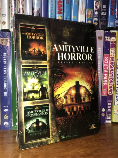 THE AMITYVILLE HORROR Triple Feature Box Set 1979 1982 2005 DVD Set - NEUF EUR 14,50 - PicClick FR