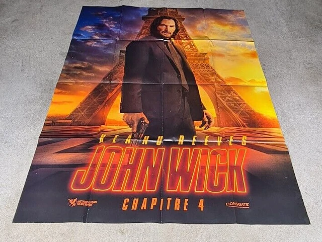 Affiche De Cinema John Wick Chapitre 4 Keanu Reeves Eur 20 00