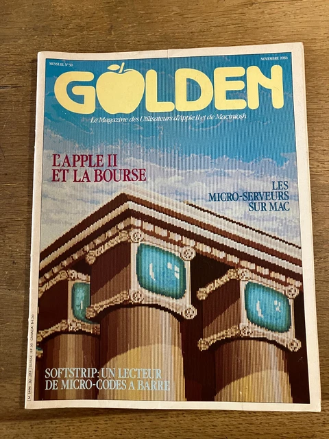 MAGAZINE GOLDEN N°30 Nov 1986 utilisateurs Apple II et Macintosh bon ...