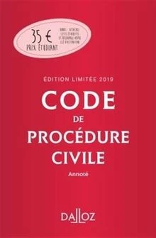CODE DE PROCÉDURE civile 2019 annoté. Édition limitée... | Livre | état très bon EUR 5,36 ...
