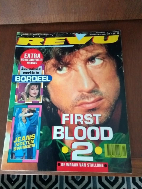 SYLVESTER STALLONE IN "first blood", covers Revu mag, march 20, '85 ...