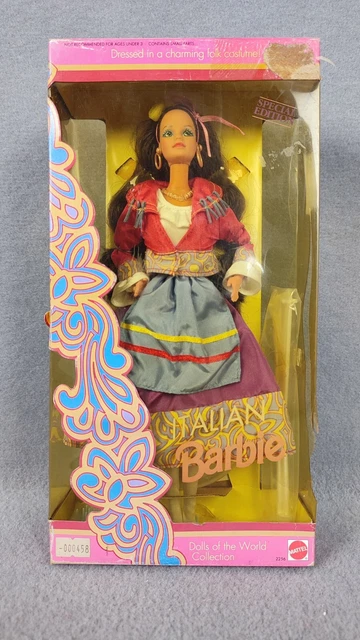 BARBIE 2256 ITALIAN Barbie Mattel Vintage 1992 Dolls Of The World ...