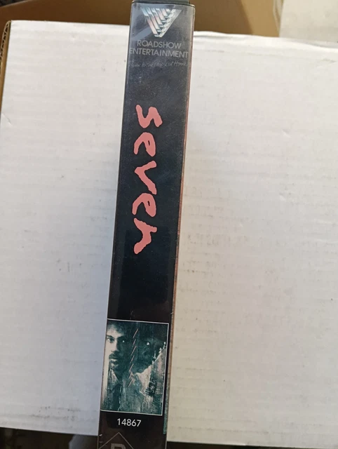 SEVEN VHS BIG Box VIDEO 1995 Brad Pitt M. Freeman DAVID FINCHER PAL Ex ...
