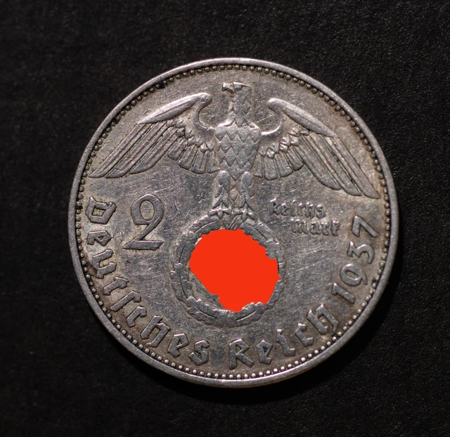 2 REICHSMARK SILBERMÜNZE – Paul von Hindenburg – 1937 EUR 3,50 ...