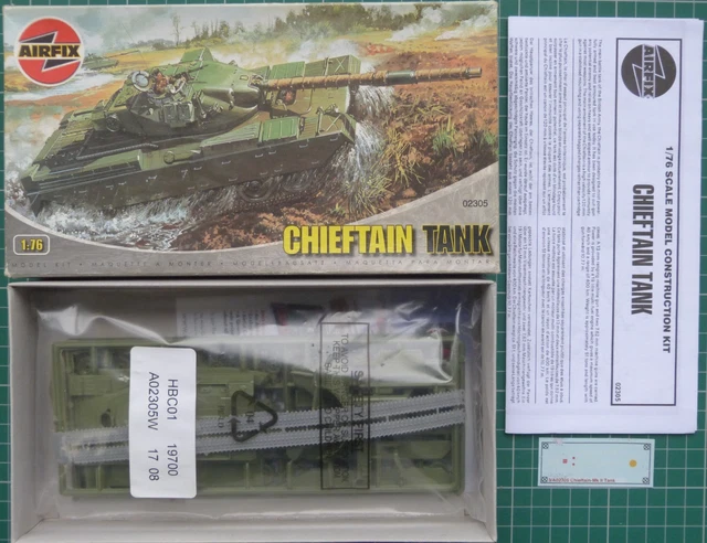 OOP AIRFIX 02305 1/76 (20mm) Chieftain Tank - 2007-8 T15 Hornby Boxing ...