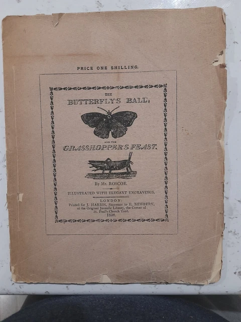 RARE 1883 FACSIMILE Reproduction Butterfly Ball Book Charles Welsh ...