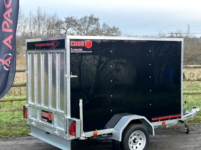 BRAND NEW BOX Trailer with Loading Ramp Cube pro 74 Box Trailer UK ...
