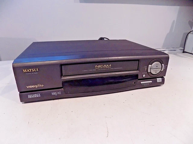 MATSUI VP9606 VHS VCR Video Cassette Recorder FAULTY Sold as SPARES ...