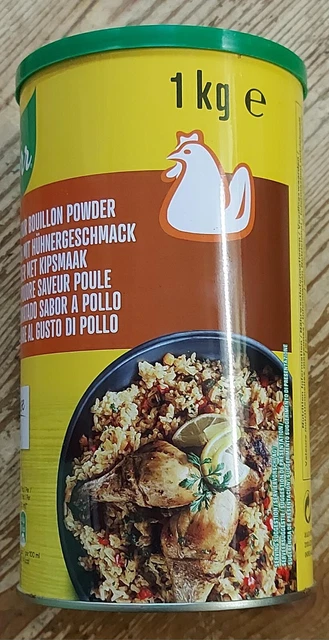 KNORR BOUILLON POWDER Chicken Flavour 1Kg Stock Broth For Soups Sauces ...