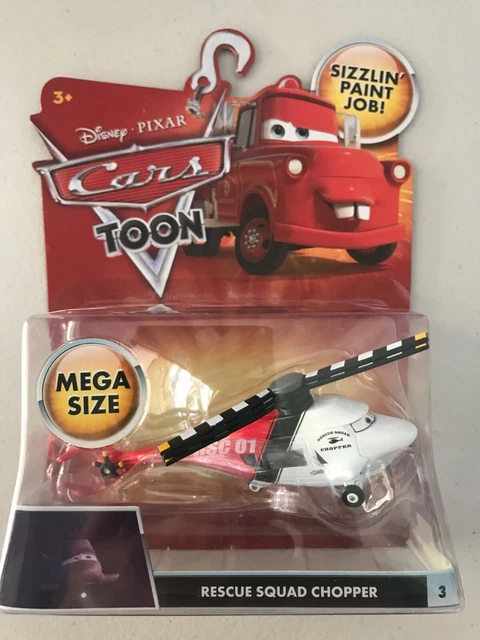 DISNEY PIXAR CARS - TOON SERIES - #3 RESCUE SQUAD CHOPPER - MEGA SIZE ...
