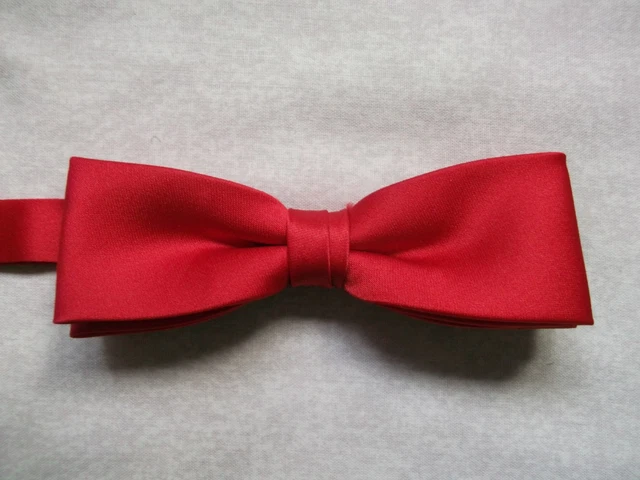 BOW TIE BOWTIE Vintage Mens Adjustable NARROW RED by TIE RACK £9.99 ...