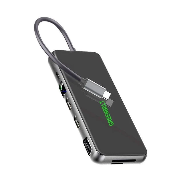 USB C DOCKING Station Triple Display Multiport Adapter Dual HDMI 4K ...