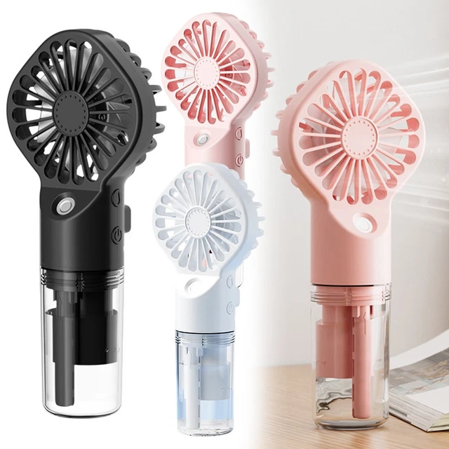 TRAVEL FRIENDLY USB Misting Fan with Adjustable Speeds for Fresh Air ...