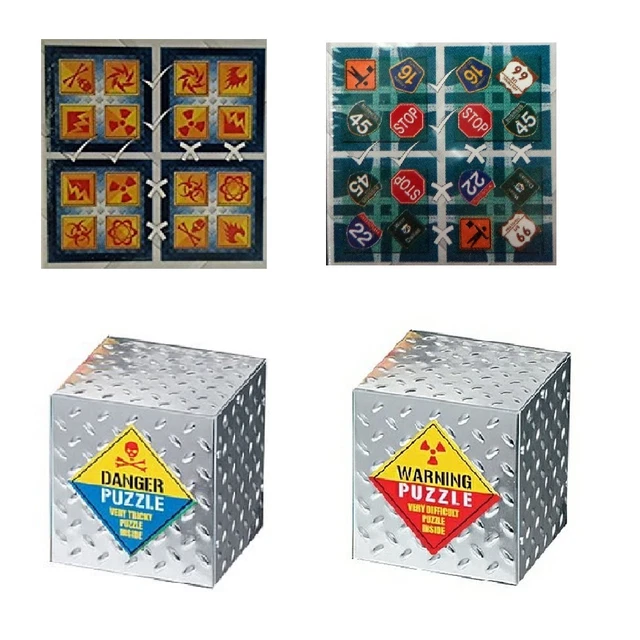 PUZZLE WARNING DANGER von Lagoon Straßenschilder Warnschilder in Alu ...