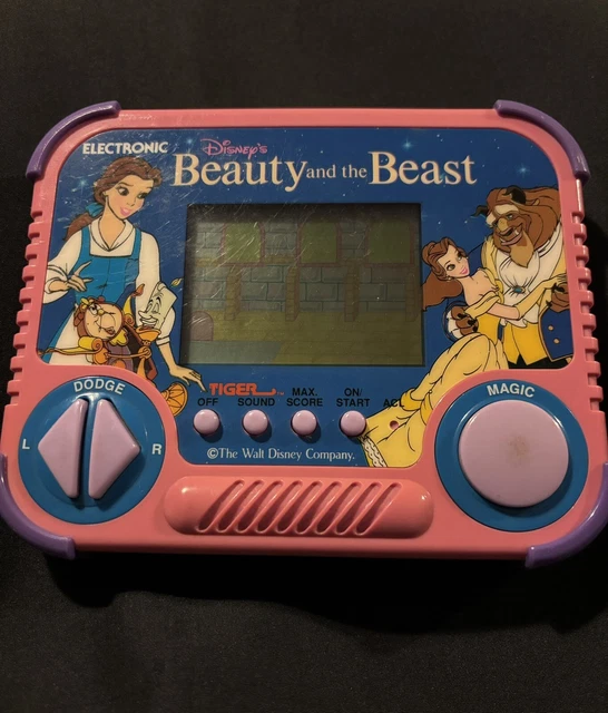 DISNEY BEAUTY AND The Beast Tiger Electronics Retro Handheld Game 1990 ...