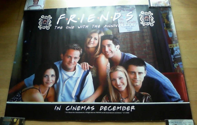 FRIENDS 25TH ANNIVERSARY- MATTHEW PERRY- UK QUAD FILM POSTER- 2019 £20. ...