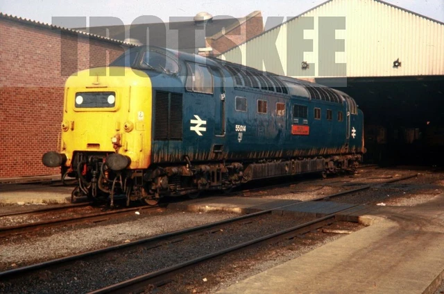 35MM SLIDE BR British Railways Diesel Loco Class 55 55014 Haymarket ...