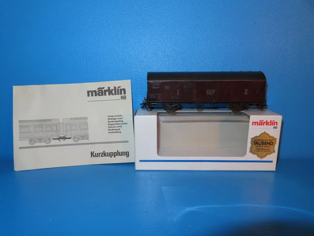 MÄRKLIN H0 GEDECKTER Güterwagen GEP der DB gealtert No. 4703 in OVP #5782 EUR 17,95 - PicClick DE