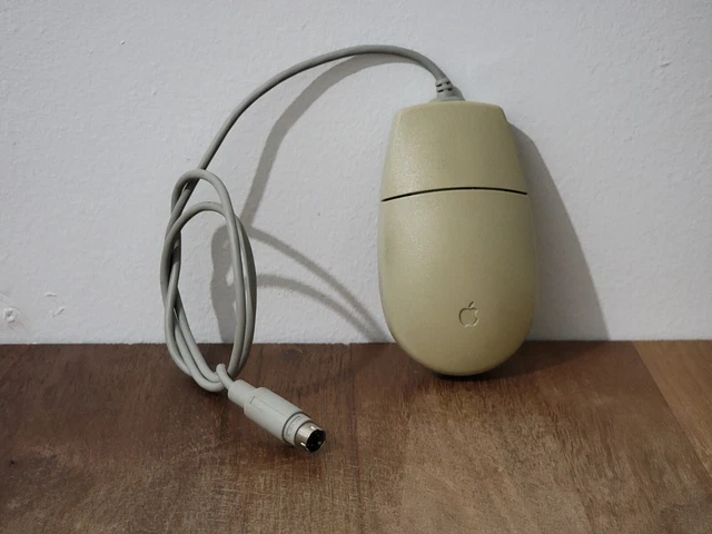 APPLE DESKTOP BUS Mouse II ADB Beige Vintage for Macintosh Classic SE ...