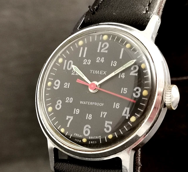 VINTAGE TIMEX. SPRITE, Military Dial. 1158 2469. Excellent Condition ...