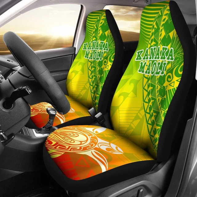 HAWAIIAN KANAKA TURTLE Polynesian Car Seat Covers White Ah $60.14 ...
