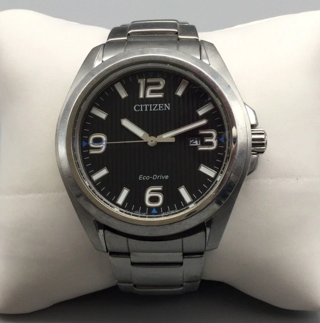 &OROLOGIO CITIZEN ECO-DRIVE Uomo Tono Argento J810-R005961 Quadrante ...