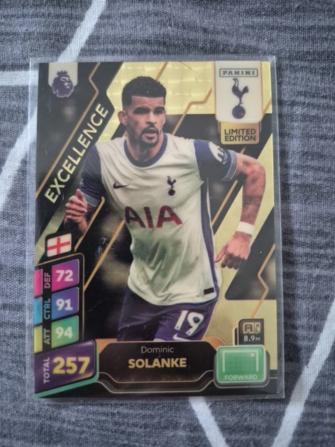 PANINI ADRENALYN XL Plus 2025 Excellence Card Dominic Solanke Limited ...