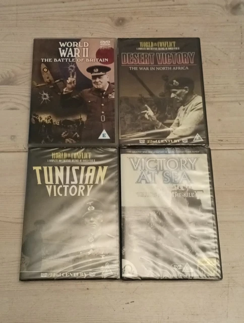 4 WAR WW2 conflict DVD's job lot bundle, unopened £4.88 - PicClick UK