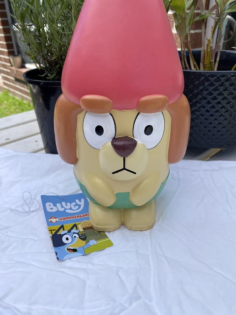 BLUEY TONY GARDEN Gnome & Jeremy Dog Toy Hammerbarn Bunnings Exclusive ...