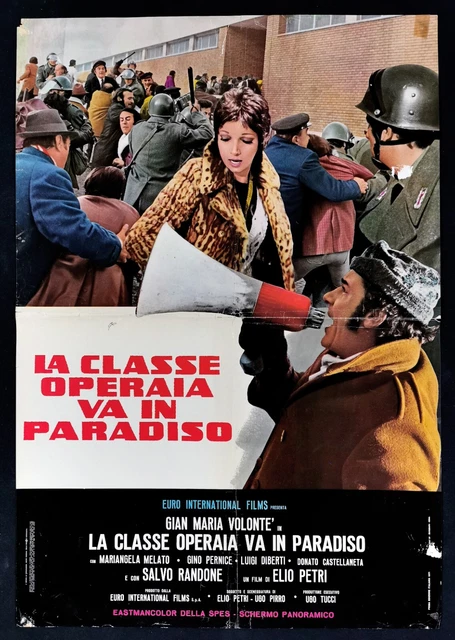 LA CLASSE OPERAIA VA IN PARADISO fotobusta poster Petri Volonté Melato ...