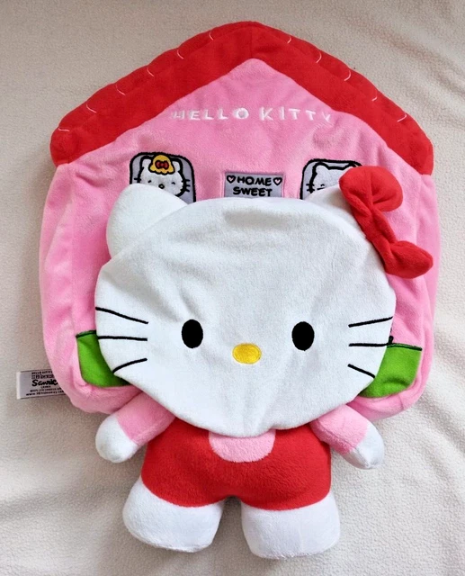 HELLO KITTY HUGGLE Buddies Hideaway Home Sweet Home Soft Toy Pillow ...
