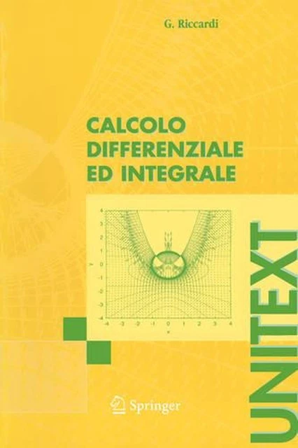 CALCOLO DIFFERENZIALE ED integrale by G. Riccardi (Italian) Paperback ...