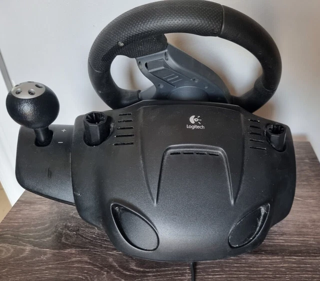 LOGITECH DRIVING FORCE Pro GT Racing Steering Wheel Shifter & Pedals PC ...