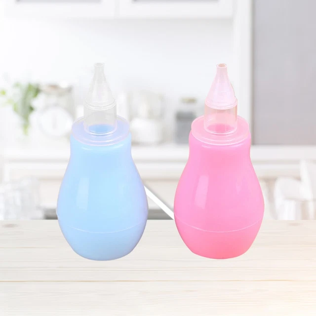 2 PCS NASAL Baby Aspirator Hand Pump Suction Safety Nose Cleaner (Blue ...