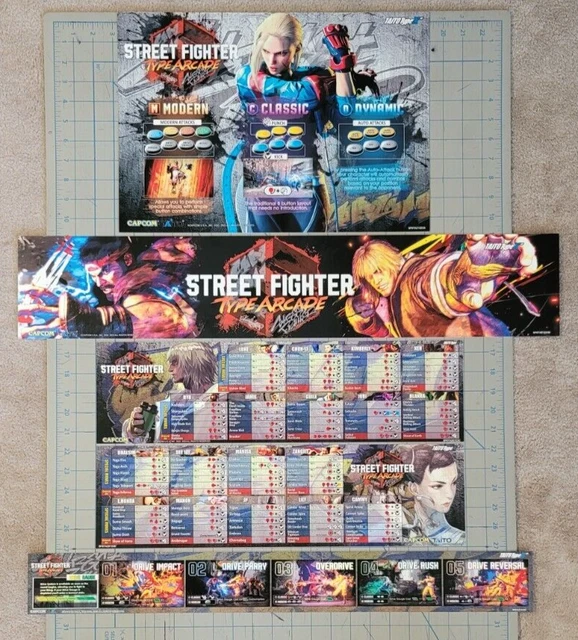2.0 CAPCOM STREET Fighter VI 6 Type Arcade arts for Taito Vewlix TTX4 ...