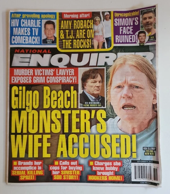 NATIONAL ENQUIRER SEPT 4, 2023 Gilgo Beach Monster's Wife Accused ...