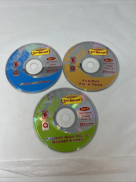JUMP START ADVANCED 3rd Grade Learning Game Window Mac PC CD ROM 3 Disc ...