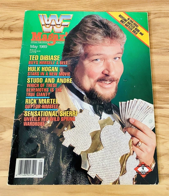 WWF WRESTLING MAGAZINE May 1989 Million Dollar Man Ted DiBiase WWE ...