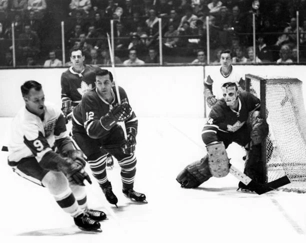 1960S GOALIE DON Simmons & Ron Stewart Toronto Maple Leafs Ice Hockey ...